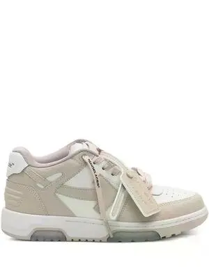 Off-White Out Of Office" Leather Sneakers - Neutrals