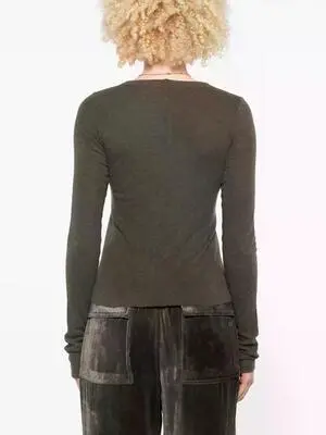 Rick Owens Long-sleeve Ribbed Top