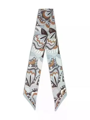 LANCEL Floral-Motif Bandeau Blue