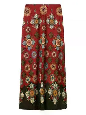 La DoubleJ Floral-print Midi Skirt