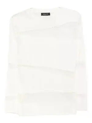 Fabiana Filippi Mesh-panel Sweater - Neutrals