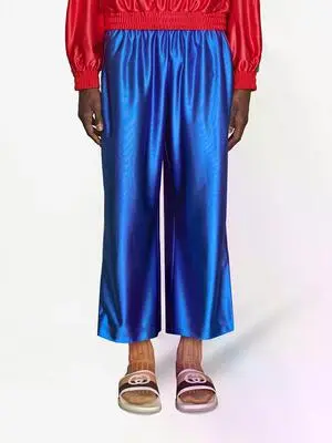 Gucci Web Detailing Wide-legged Track Pants