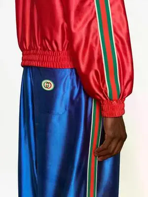 Gucci Web Detailing Wide-legged Track Pants