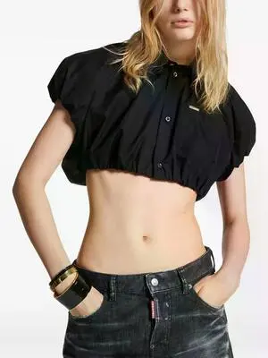 Dsquared2 Cropped Shirt - Black