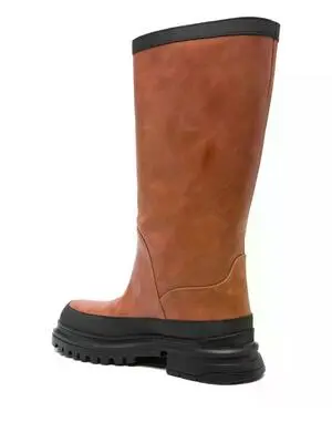 Missoni Leather Platform Boots