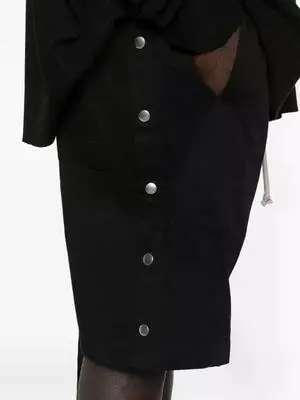 Rick Owens Button-fastening Drawstring Shorts