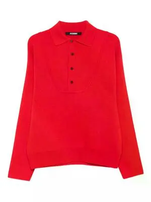 Jacquemus Pallone Knit Polo Shirt