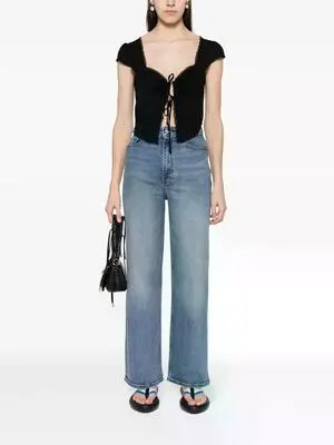 GANNI Andi High-rise Wide-leg Jeans