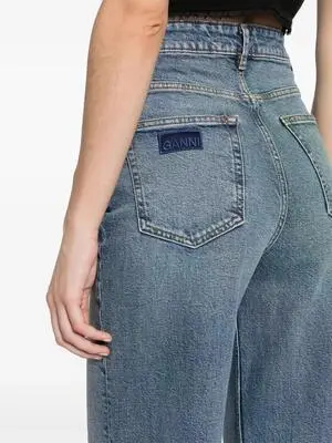 GANNI Andi High-rise Wide-leg Jeans
