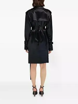 FERRAGAMO Short Satin Trench Coat