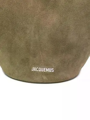Jacquemus The Bamba Suede Tote Bag - Green