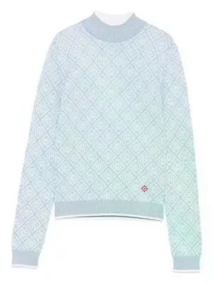 Casablanca Geometric-pattern Mock-neck Top