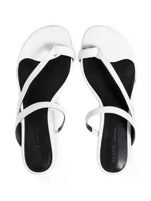 Khaite Aimee Double-strap Flat Sandals - White