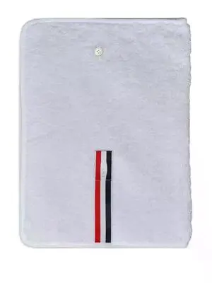Thom Browne Ribbon-trimmed Cotton Towel - White