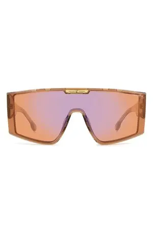 Carrera Eyewear Rectangular Mask Sunglasses - Brown Orange/orange Blue