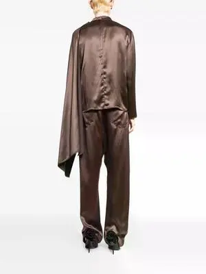 Magda Butrym Draped Silk Blouse