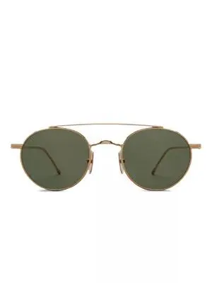 Thom Browne Double-bridge Oval Sunglasses - Gold