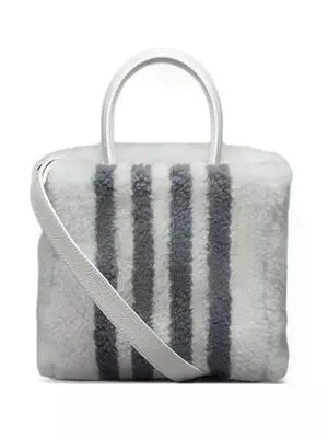 Thom Browne Shearling Stripe Tote Bag