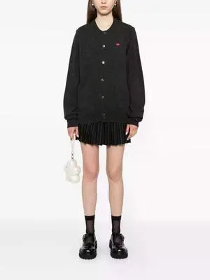 Play Comme Des Garcon Logo Emblem Cardigan