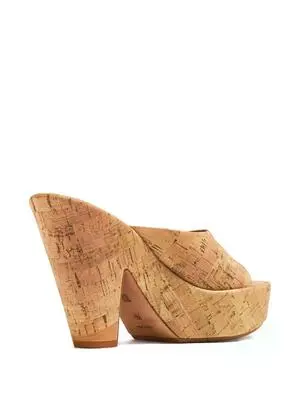 Givenchy 95mm Doll Cork Platform Sandals