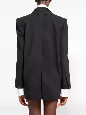 SSHEENA Satin Lapel Blazer
