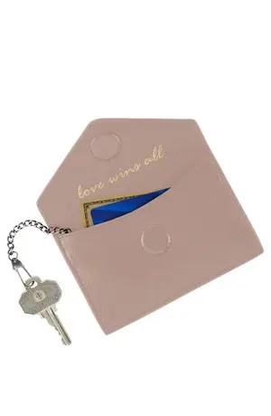 Hobo Goldie Leather Card Case - Warm Adobe