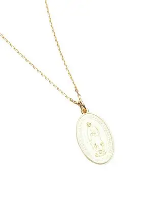WACKO MARIA Oval-frame Medal Necklace