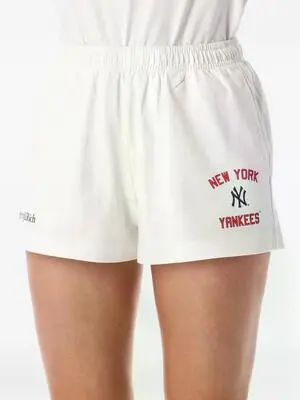 SPORTY & RICH Embroidered Elasticated Shorts - White