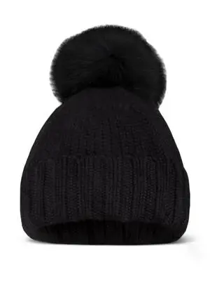 MOORER Pompom-Detail Beanie