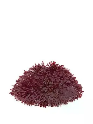 Alanui Fringed Sequined Hat - Red