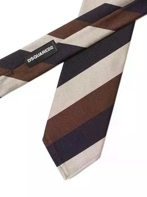 Dsquared2 Striped Silk Neck Tie