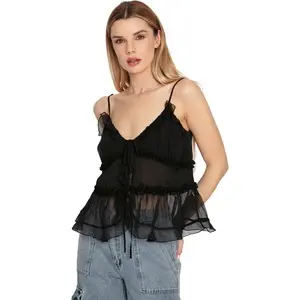BELLE & BLOOM Heart Of Glass Cami - Black