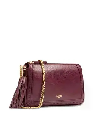 LANCEL Pouch On Chain Crossbody Bag - Red