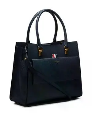 Thom Browne Pebble Grain Leather Tote
