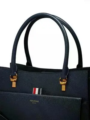 Thom Browne Pebble Grain Leather Tote