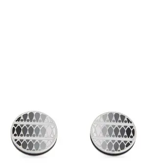 Tateossian Silver Tone Cufflinks & Tie Clips