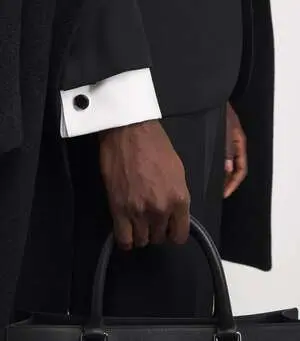 Tateossian Round Onyx Cufflinks