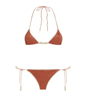 Oseree Glazed Lumière Bikini - Orange