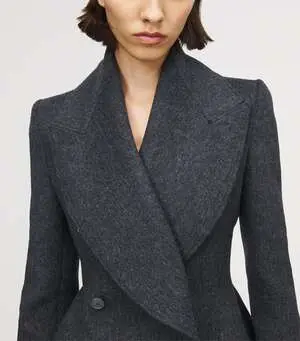 Alexander McQueen Wool Double-breasted Coat