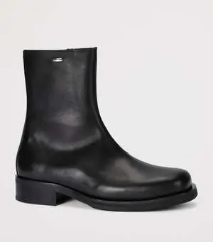 Our Legacy Leather Camion Ankle Boots