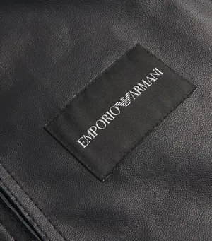 Emporio Armani Sheepskin Zip-up Coat