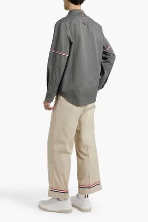 Thom Browne Striped Cottontwill Overshirt