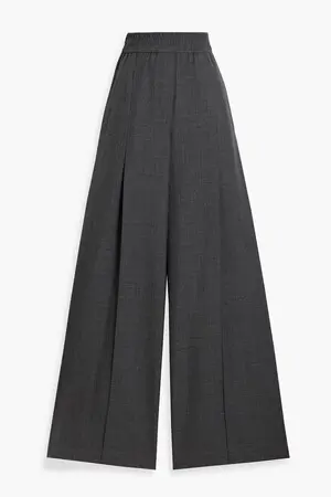 Brunello Cucinelli Pleated Wide-leg Wool Pants