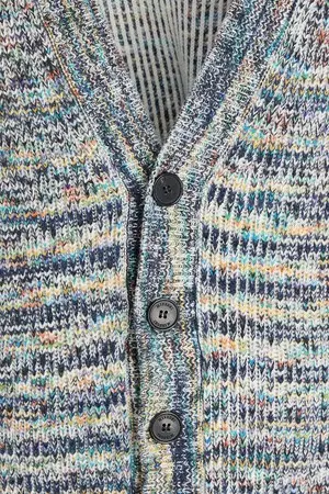 Missoni Marled Ribbed Cashmere And Wool-blend Cardigan