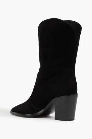 GIANVITO ROSSI Denver Suede Cowboy Boots