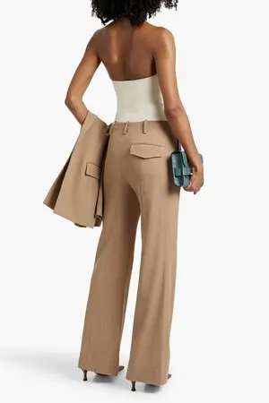 Proenza Schouler Barbara Wool-blend Twill Flared Pants