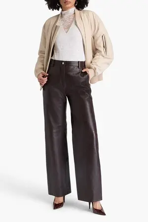 Magda Butrym Leather Straight-leg Pants