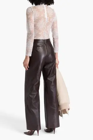 Magda Butrym Leather Straight-leg Pants