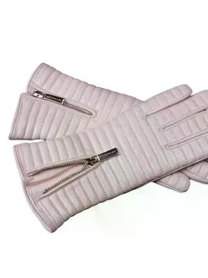 MOORER Quilted Zip-fastening Gloves