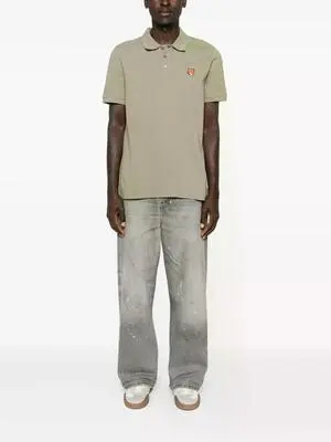 Maison Kitsuné Fox-head Embroidered Polo Shirt